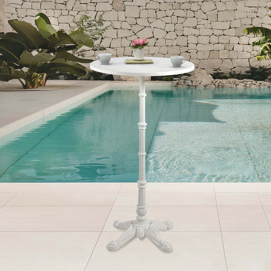 Pub Bar Table 23.62-Inch Round Top 43.3-Inch Height Modern Style Stand ...