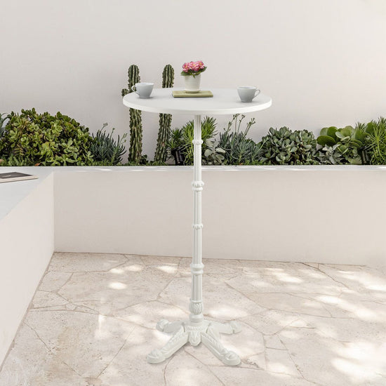 Pub Bar Table 23.62-Inch Round Top 43.3-Inch Height Modern Style Stand ...